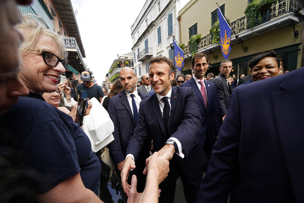 Macron hits New Orleans’ French Quarter, meets with Musk | News, Sports ...